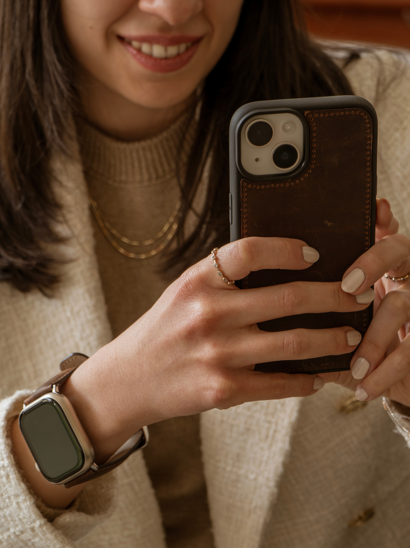 Premium Leather Apple Accessories